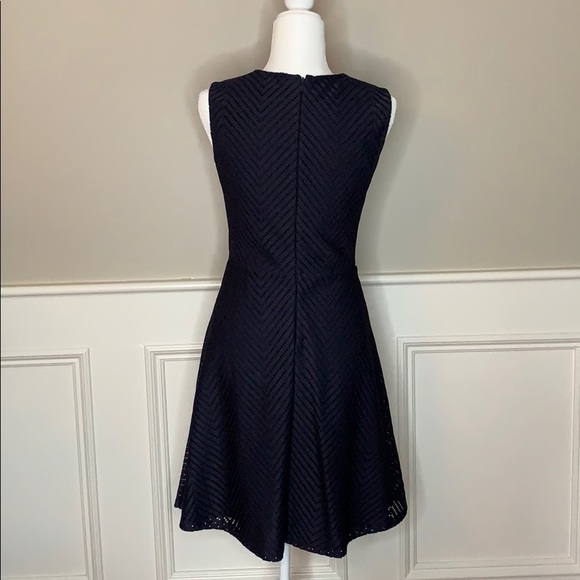 Tory Burch | Dresses | Tory Burch Fit Flare Navy Blue Dress | Poshmark